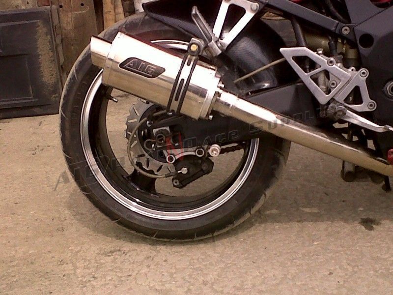 ZX7 R 96-03 - Kawasaki ZX7 Stubby Stainless Slashcut - Nigel Denford ...